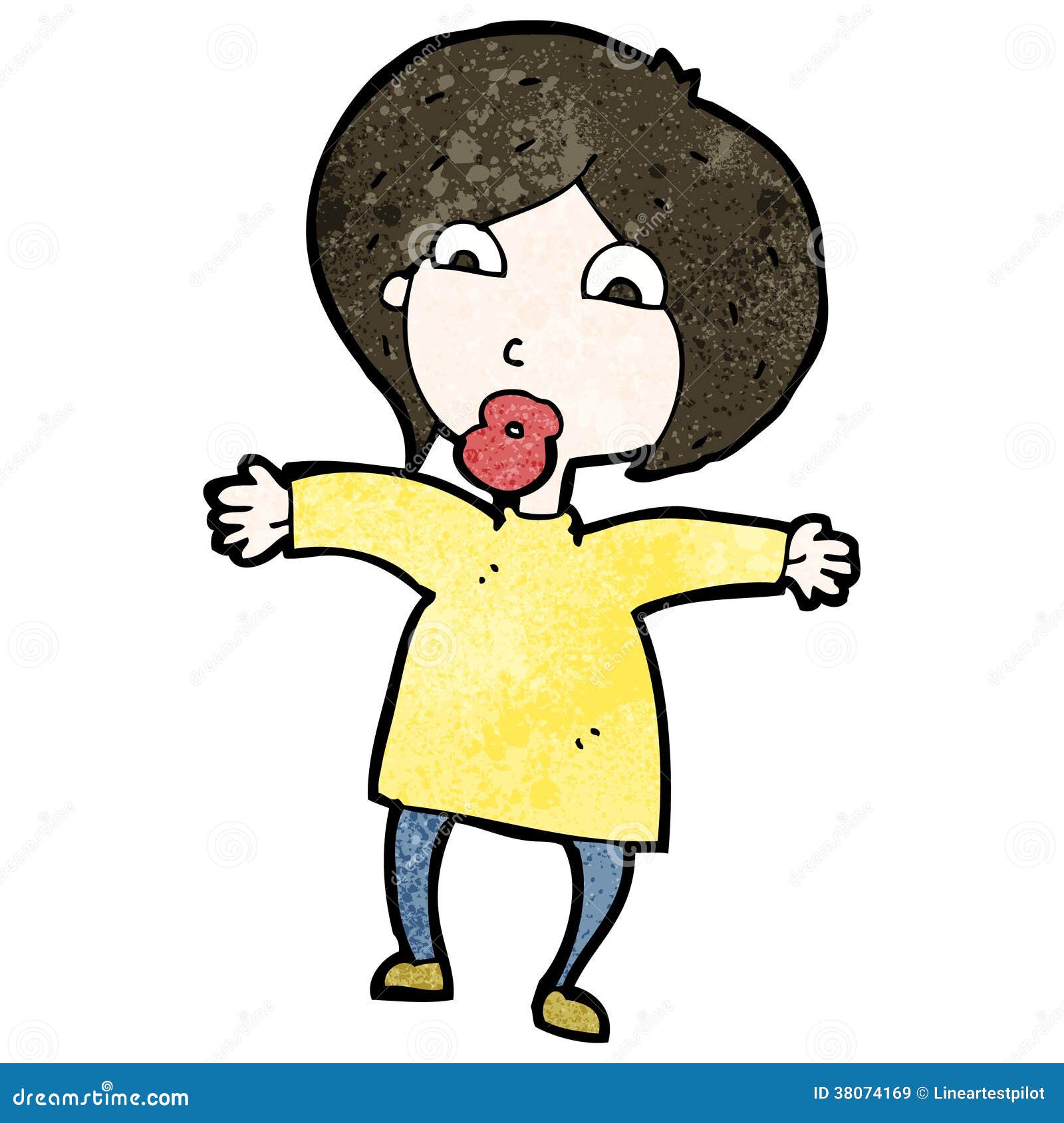 Mulher Chocada Desenhos Animados Ilustração Stock - Ilustração de ...