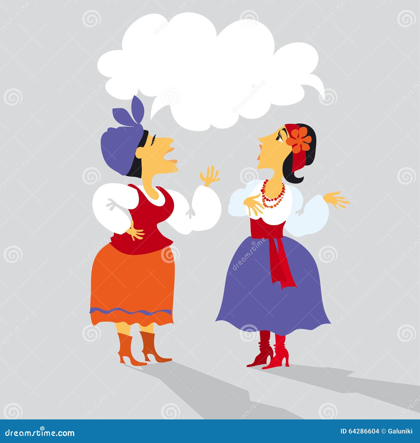 Mulher de conversa ilustração do vetor. Ilustração de estilo - 64286604