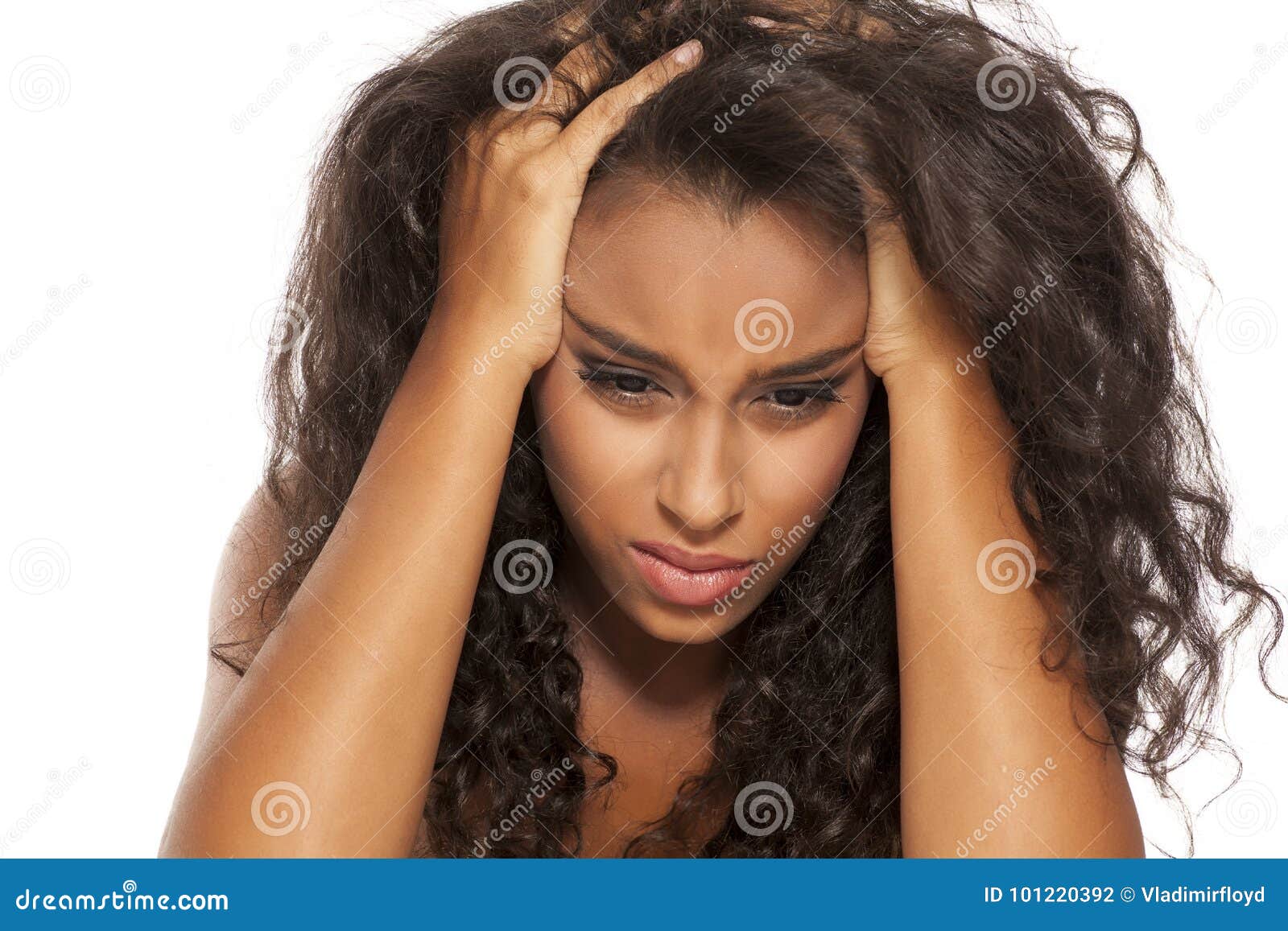 Mulher desesperada foto de stock. Imagem de preto, povos - 101220392