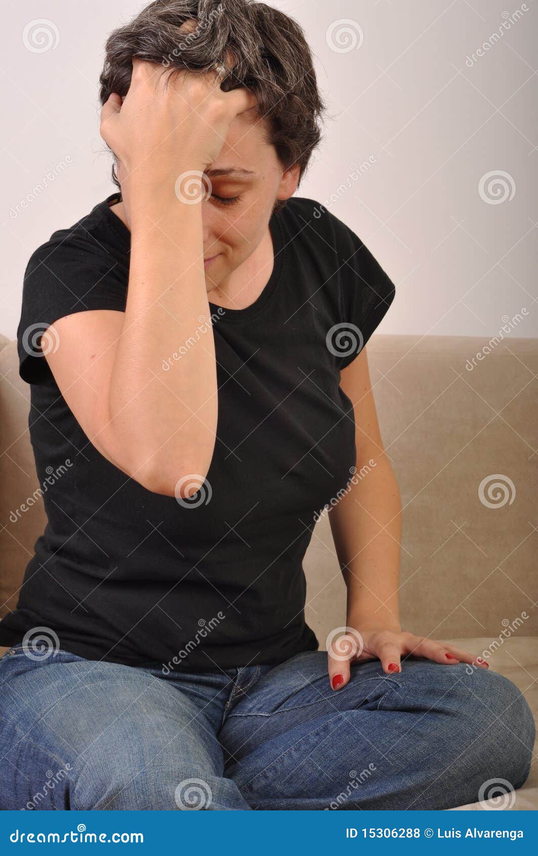 Mulher forçada foto de stock. Imagem de caucasiano, humano - 15306288