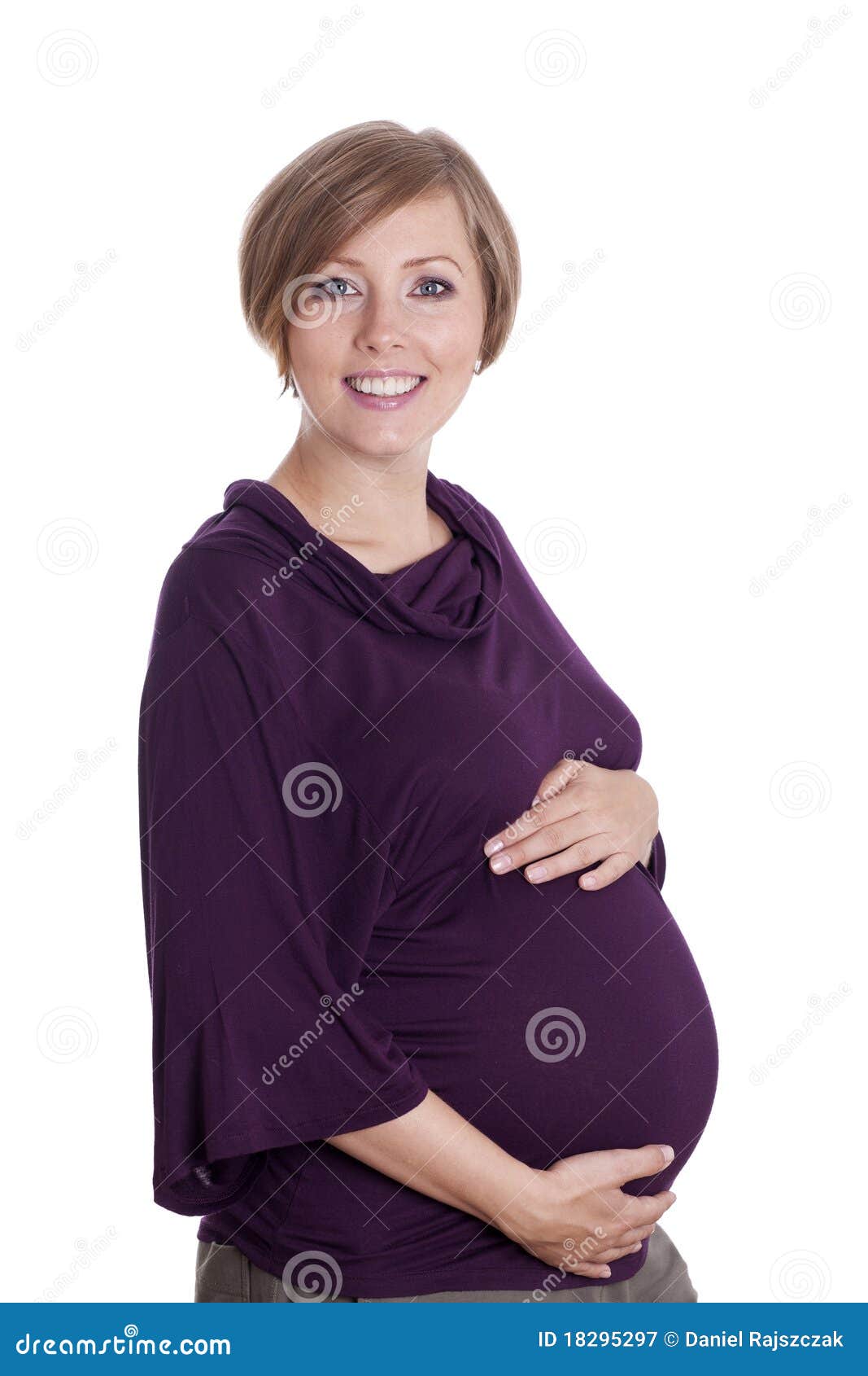 Mulher gravida imagem de stock. Imagem de carregado, esperar - 18295297