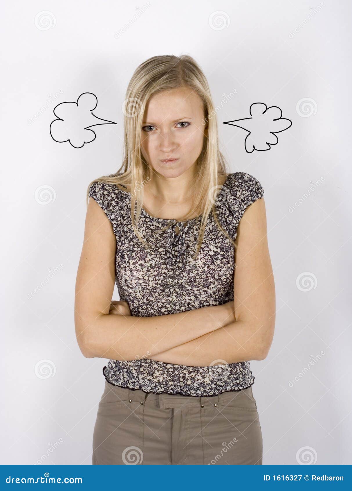 Mulher irritada imagem de stock. Imagem de agitado, interessar - 1616327