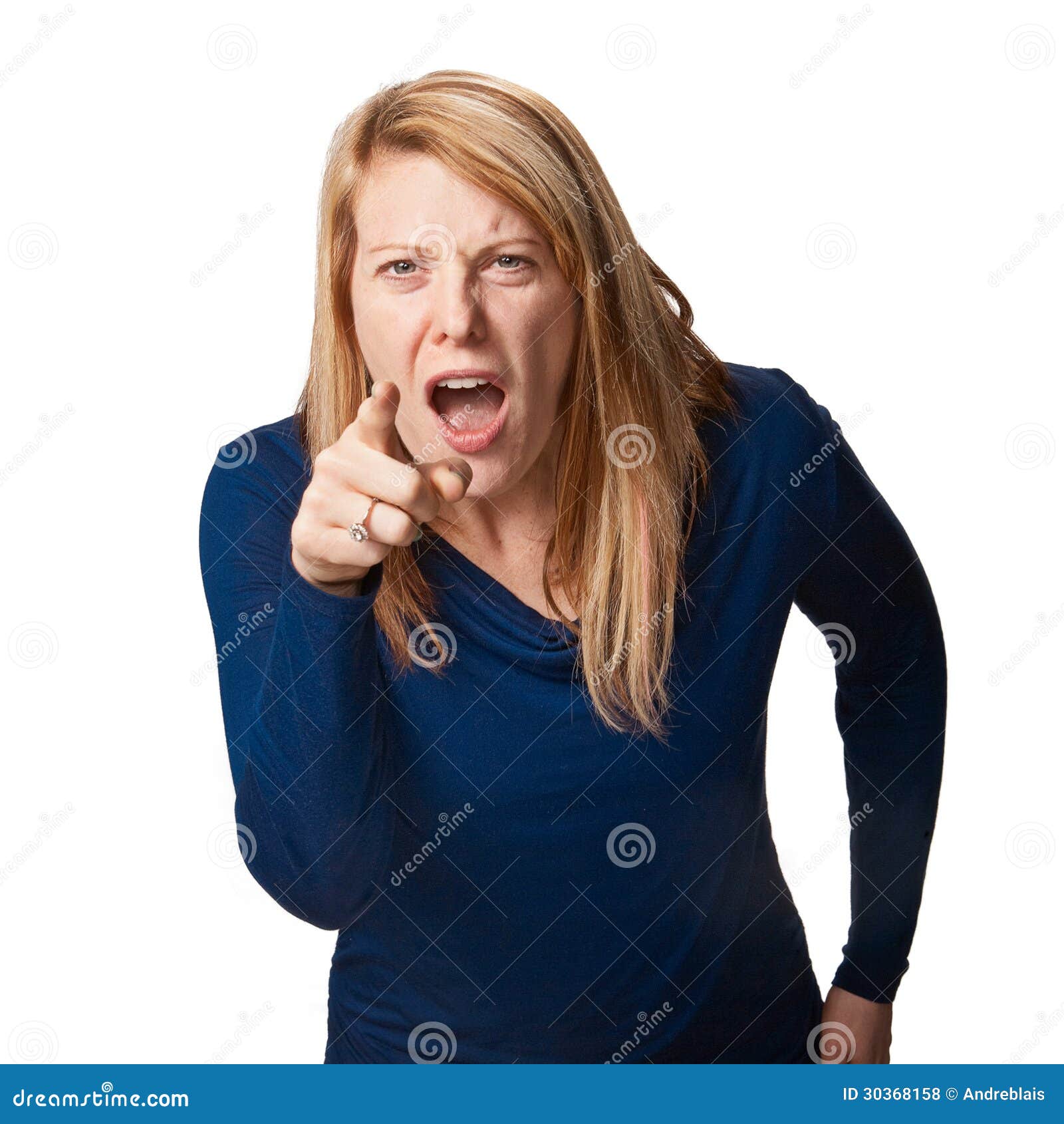 Mulher irritada foto de stock. Imagem de bonito, povos - 30368158