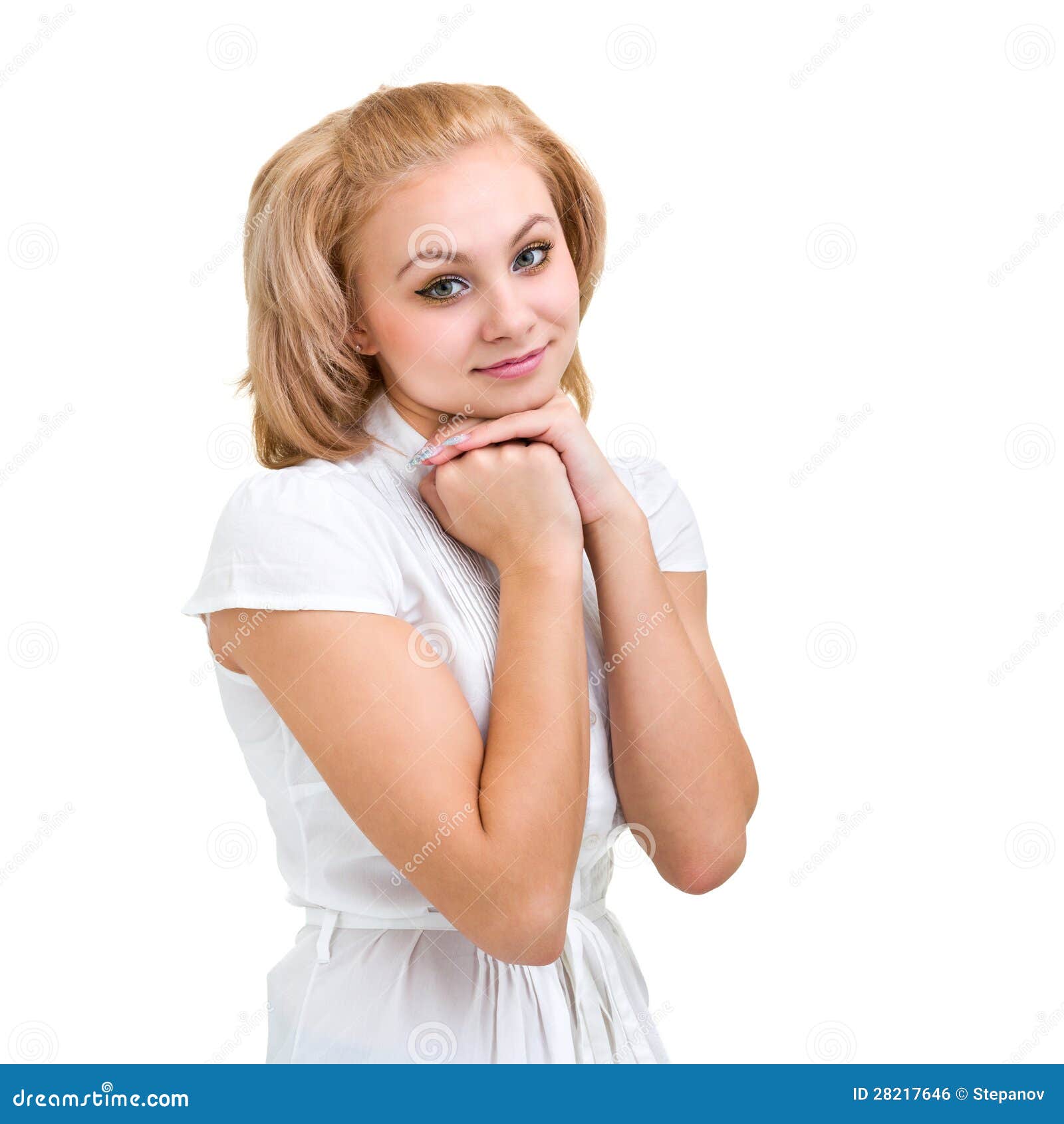 Mulher modesta foto de stock. Imagem de fêmea, caucasiano - 28217646