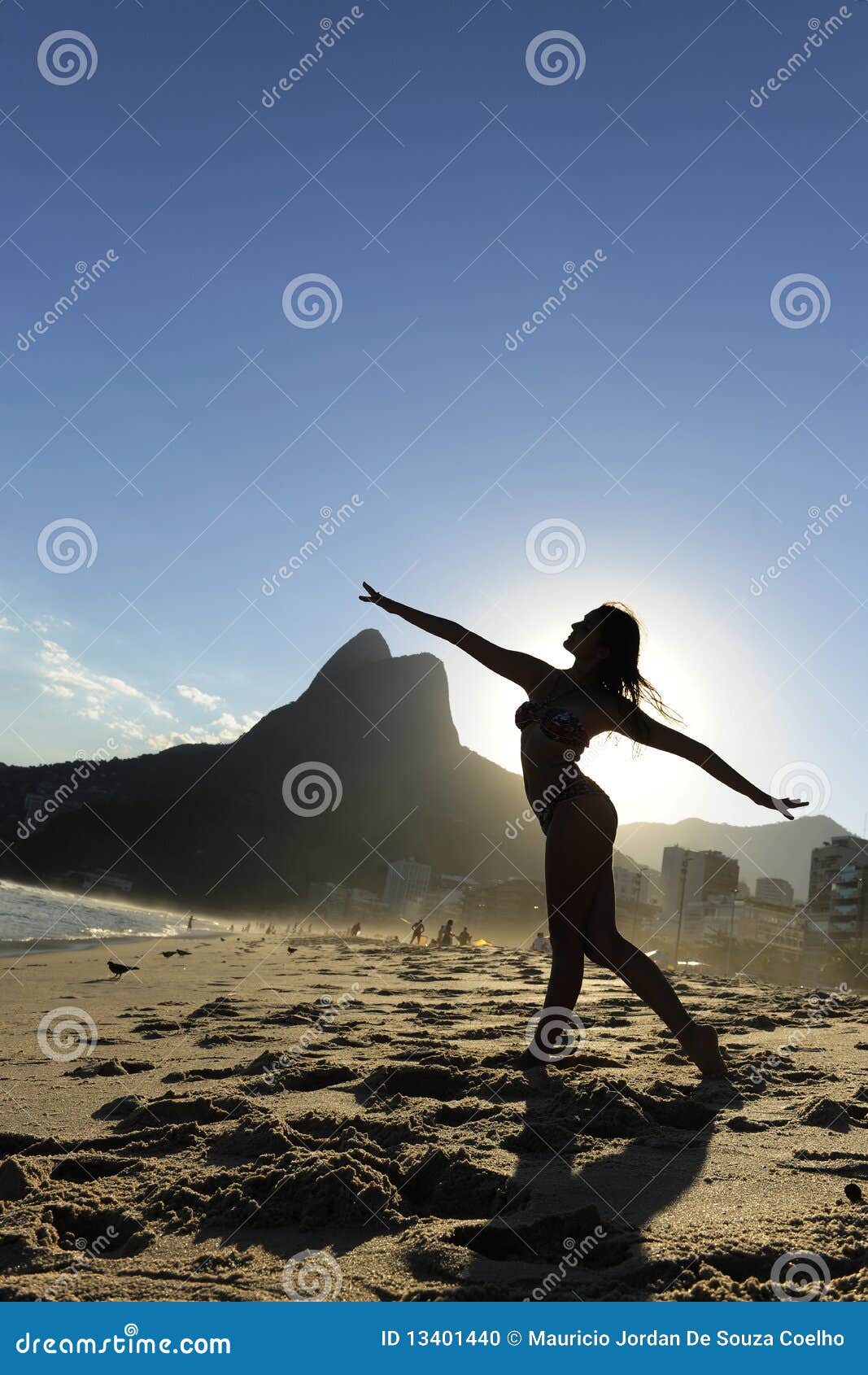 Mulher Na Praia, Rio De Janeiro Foto de Stock - Imagem de mulher ...