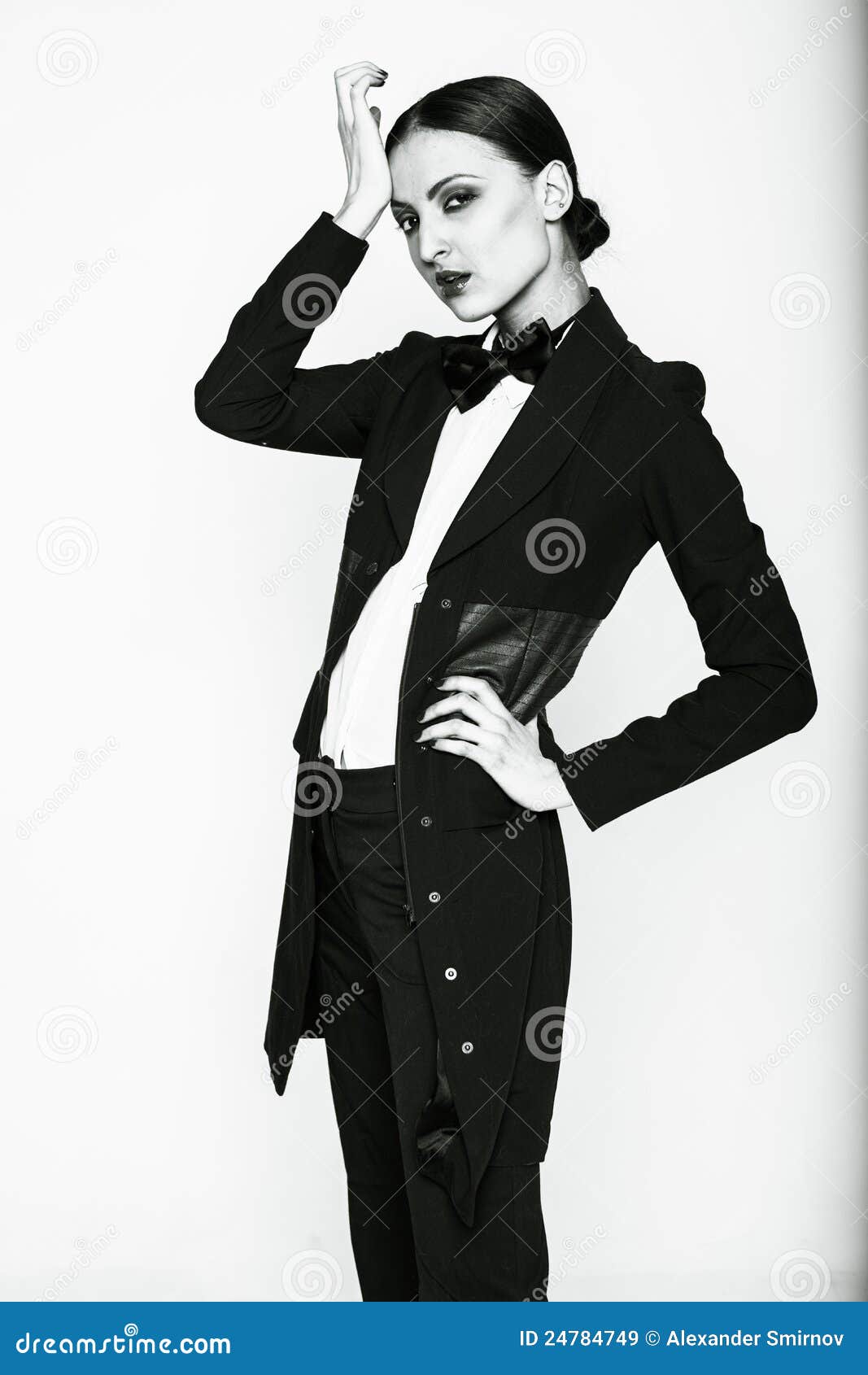 Mulher Retro Da Forma Em Um Terno Imagem de Stock - Imagem de ...