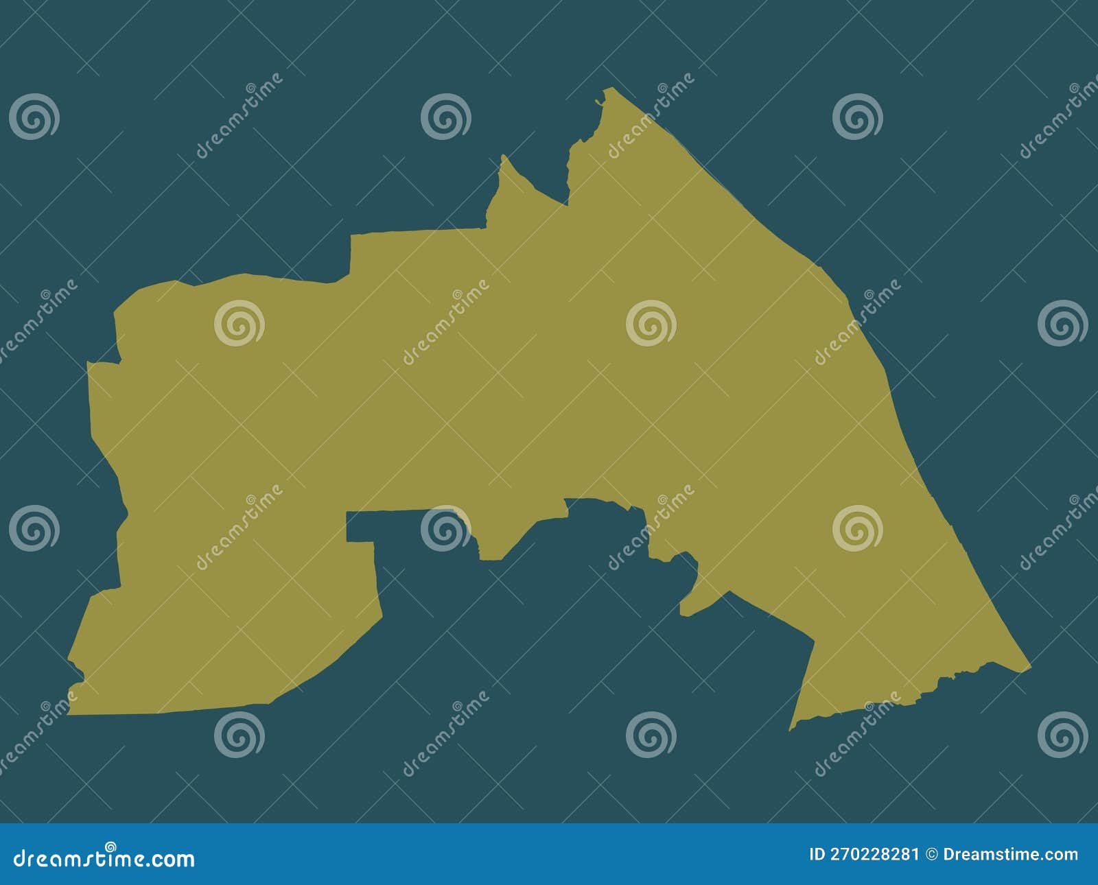 Mullaitivu, Sri Lanka. Solid. No Legend Stock Illustration ...