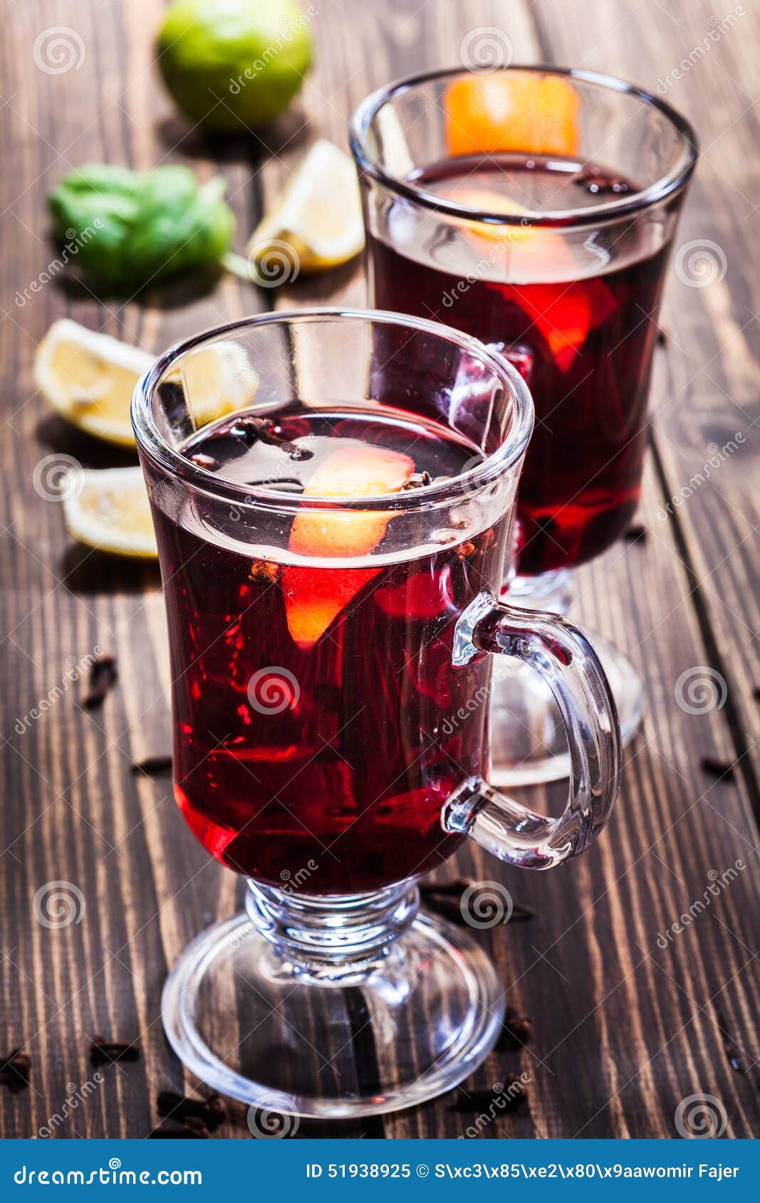 Mulled wine in the glasses stock image. Image of life - 51938925