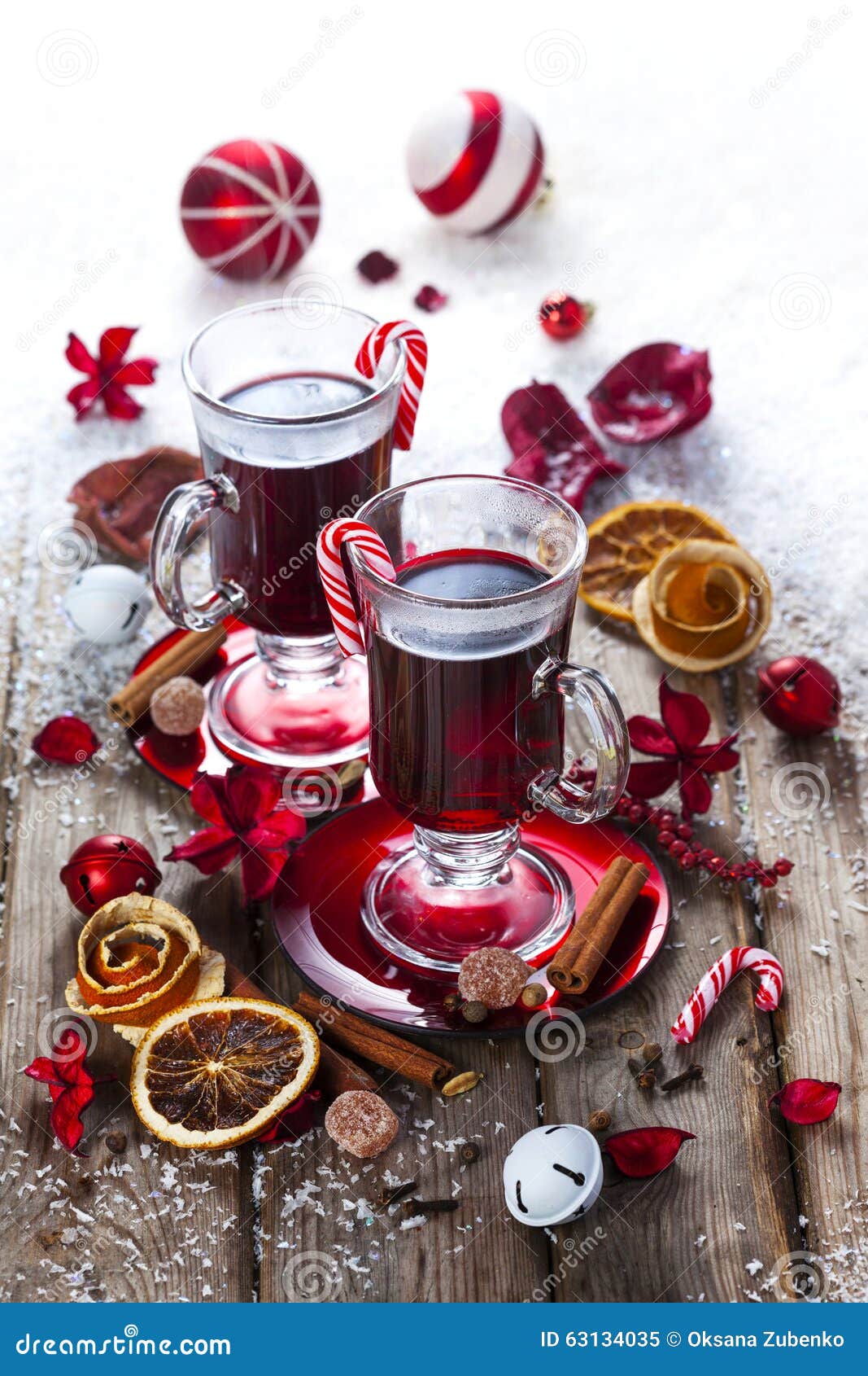 Mulled wine with spices stock image. Image of alcohol - 63134035