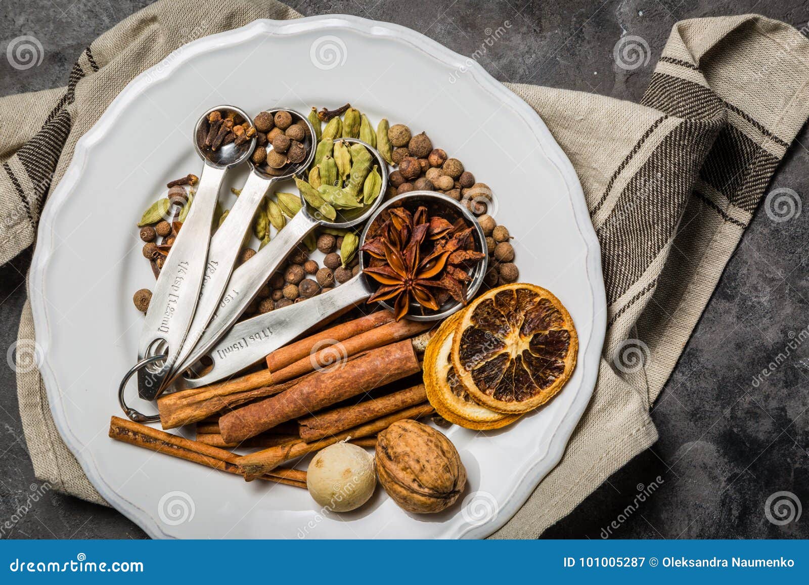 Mulled wine spices stock image. Image of background - 101005287