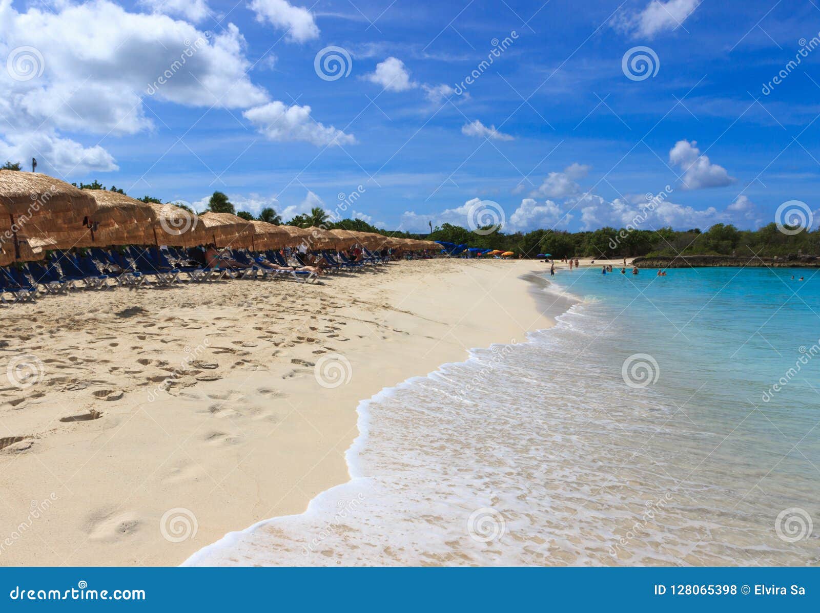 Mullet Bay Beach in St. Maarten Editorial Stock Photo - Image of ...