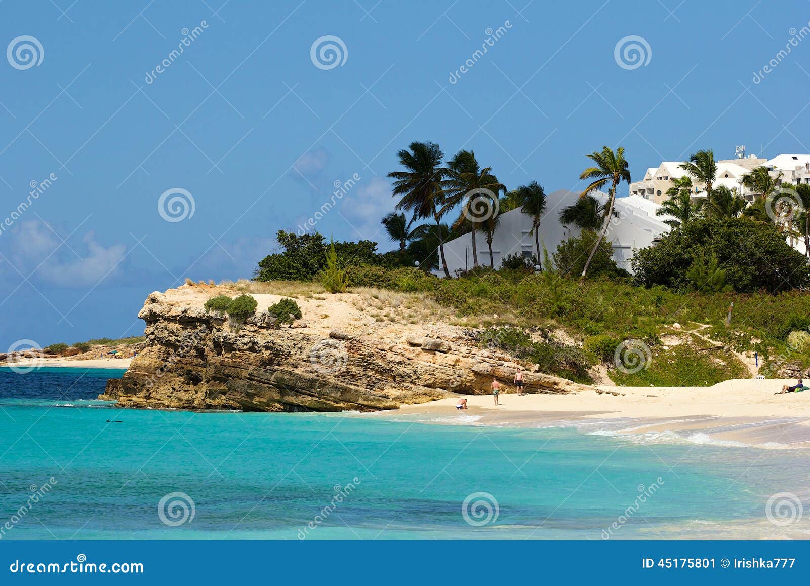 Mullet Bay, St Marten editorial photo. Image of turquoise - 45175801