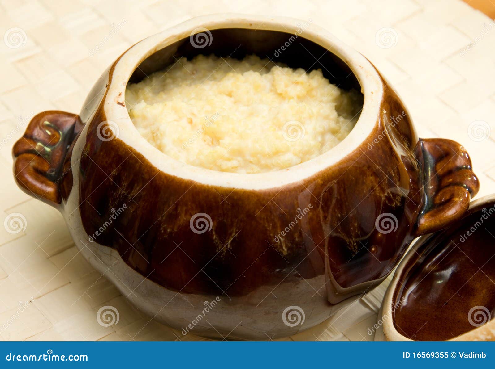 Gruel Made From White Rice With Soy Sauce For Patient Stock Photography ...