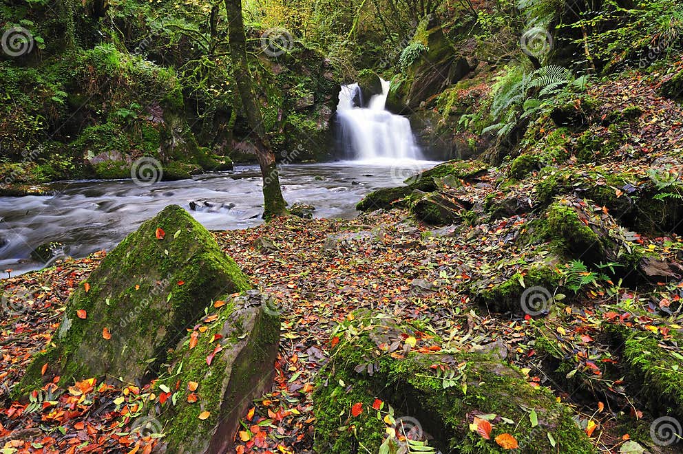 Mullinhassig Waterfall stock image. Image of nature, pond - 7208049