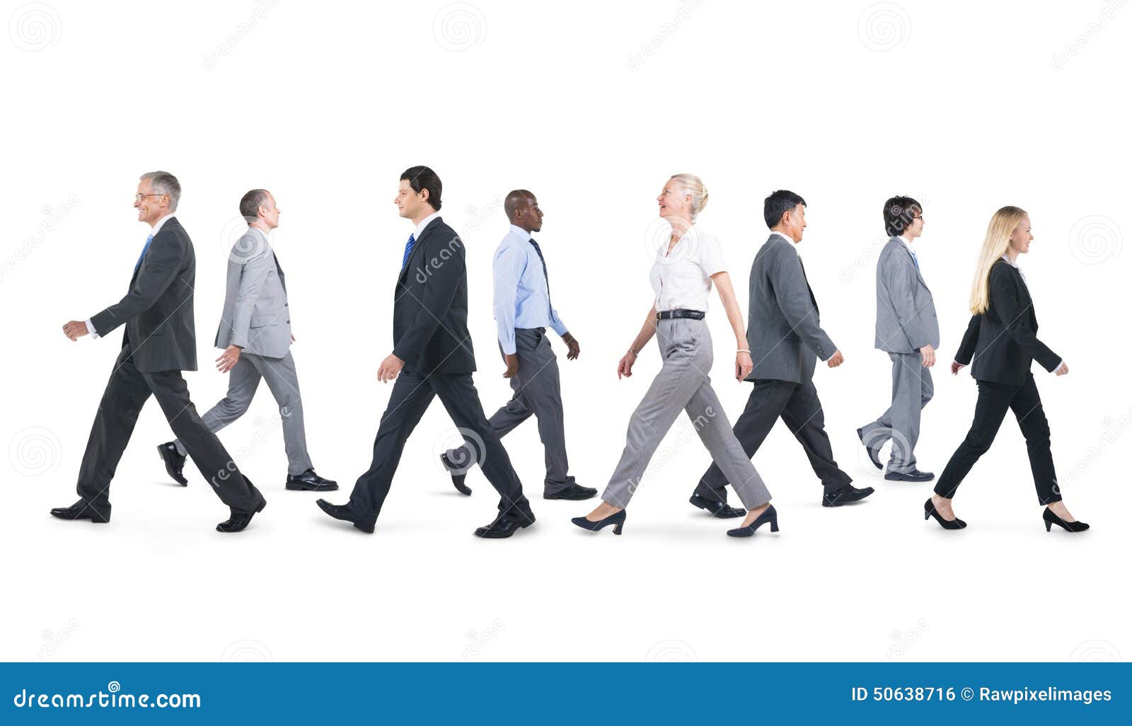 Mullti-ethnic Group Business Person Walking Concept Stock Photo - Image ...