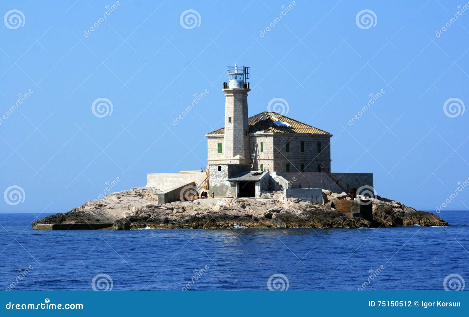 Mulo Lighthouse Island stock photo. Image of panorama - 75150512