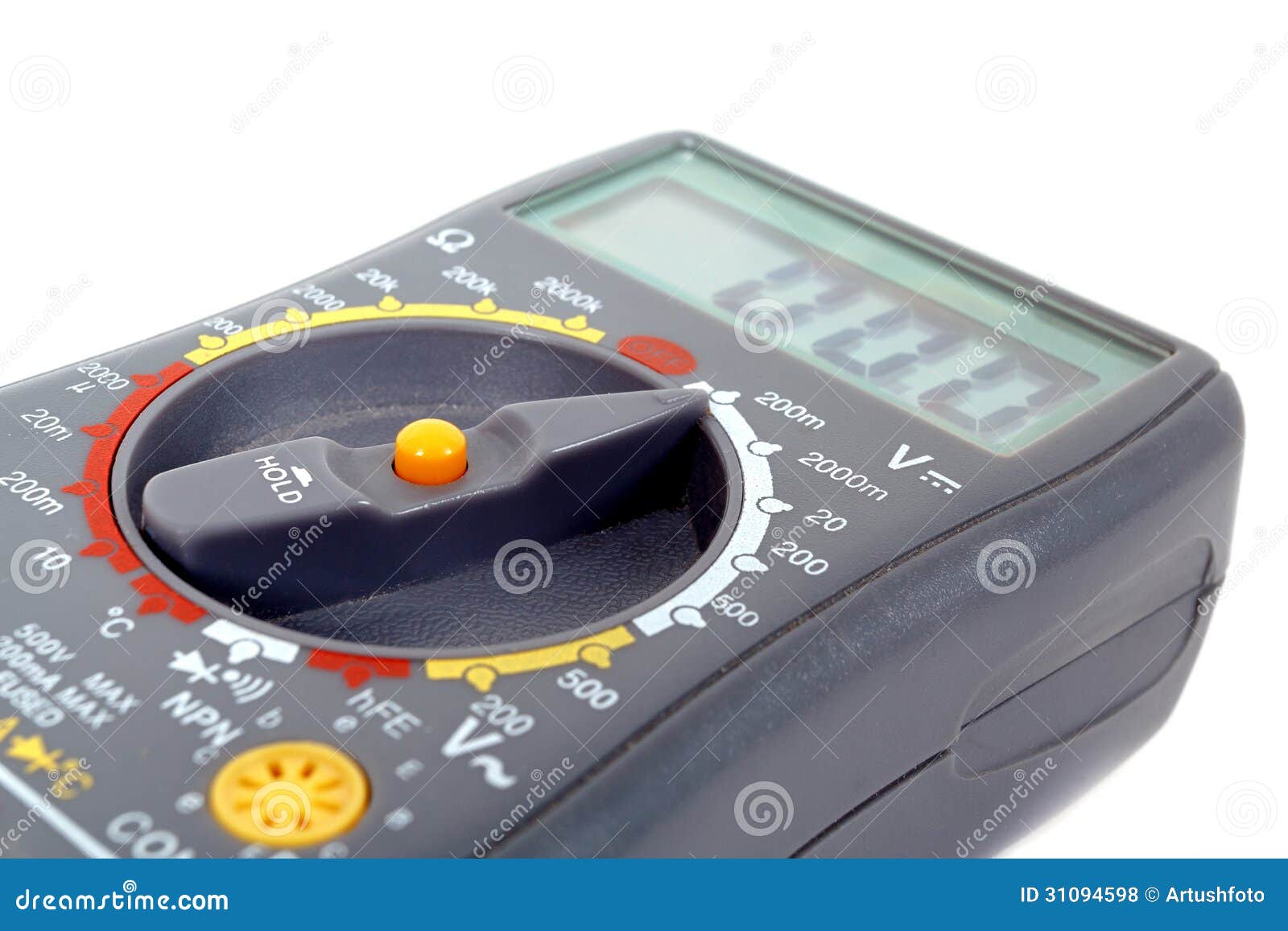 Multímetro Digital Moderno Em Um Fundo Branco Foto de Stock - Imagem de ...