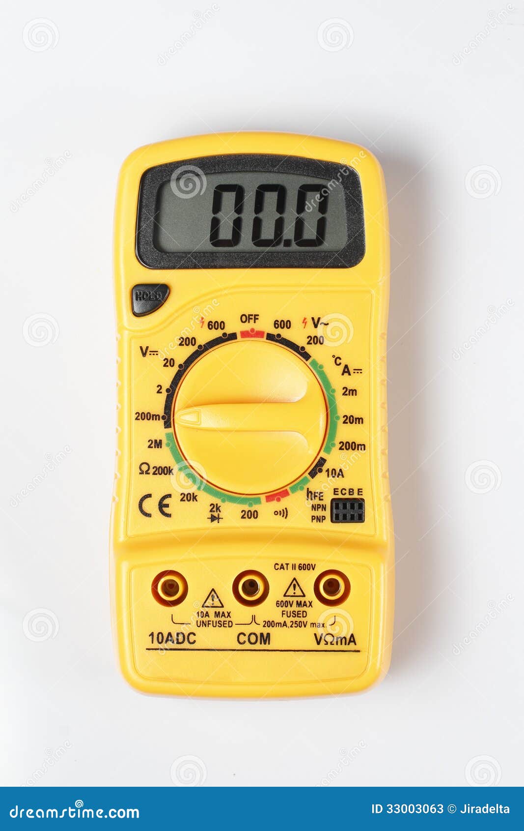 Multímetro Digital No Fundo Branco Imagem de Stock - Imagem de fundo ...