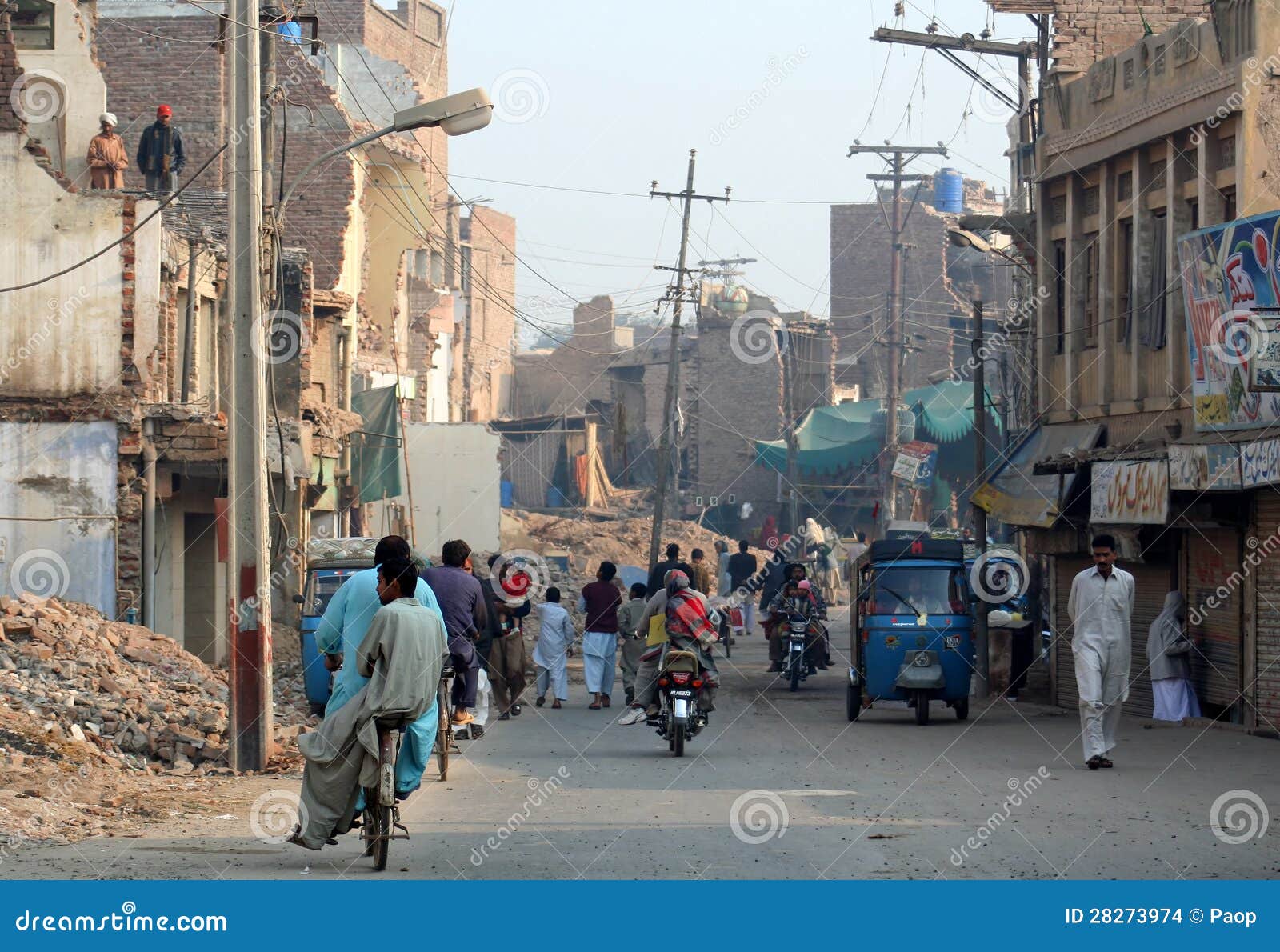 Multan suburbs editorial stock image. Image of broken - 28273974