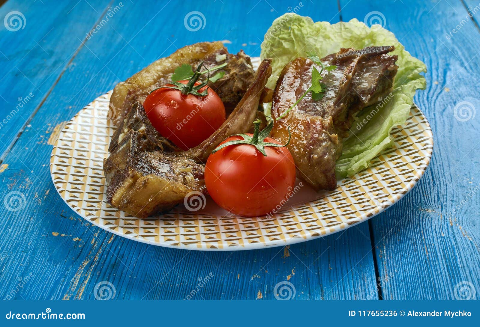 Multani Chaamp stock photo. Image of dinner, kebab, roast - 117655236