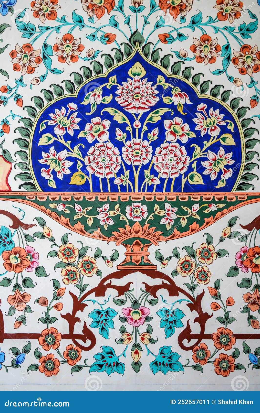 Multani Pattern on Mosque Wall Stock Illustration - Illustration of ...