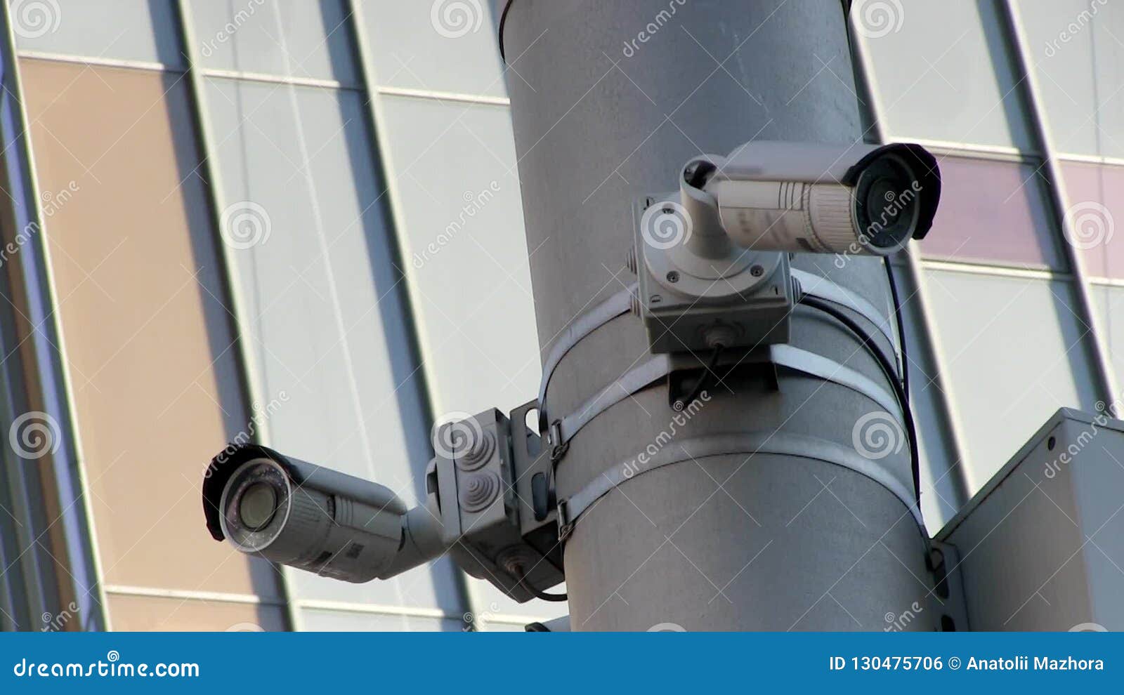 Multi-angle CCTV system stock footage. Video of electronic - 130475706
