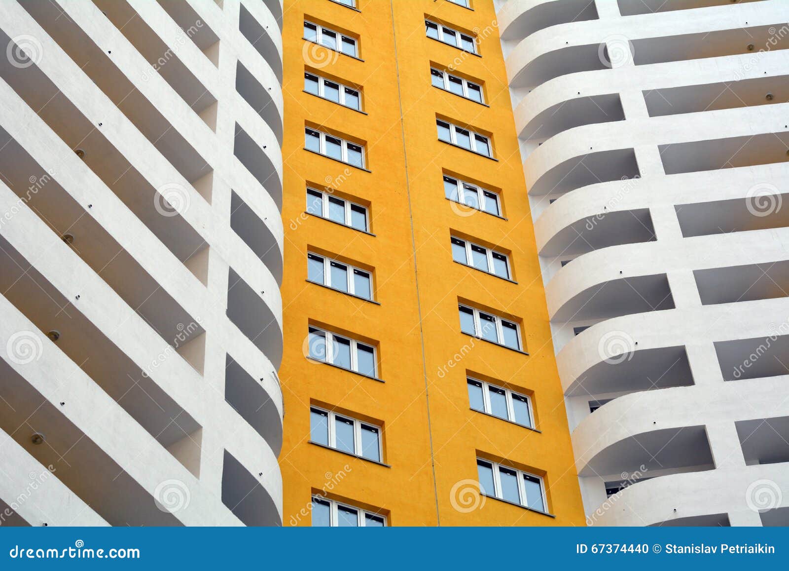 Multi-apartment Residential House-new Building Stock Photo - Image of ...