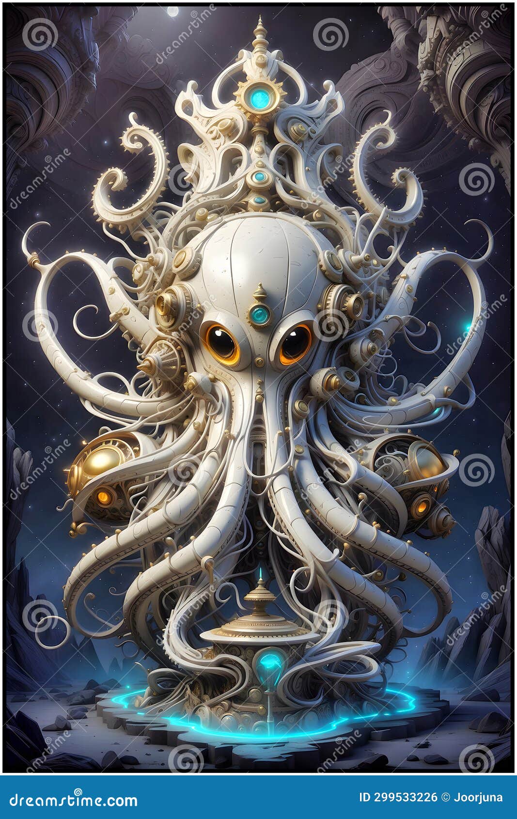 Multi-armed Octopus, Unique Design Stock Photo - Image of unique, reef ...