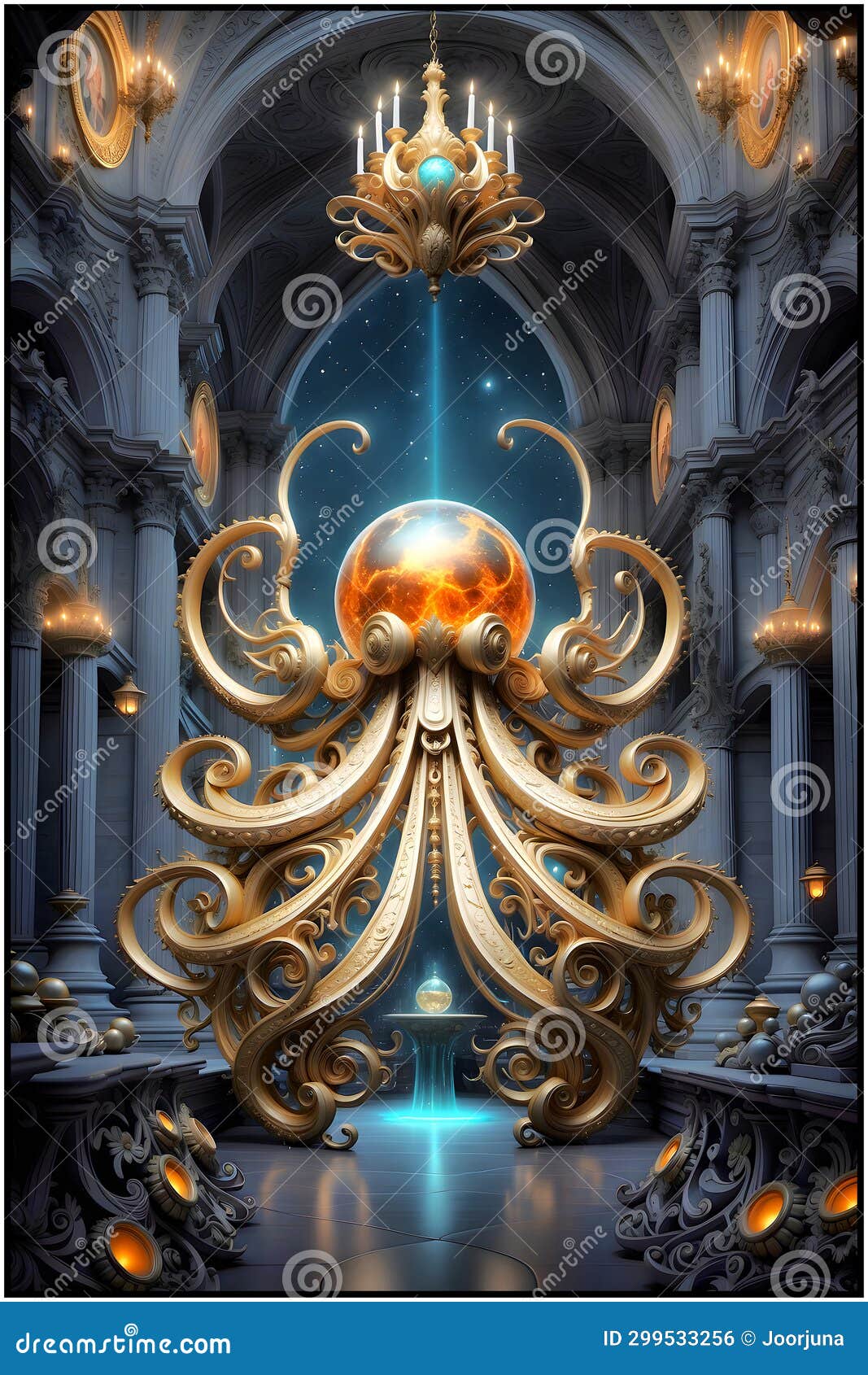 Multi-armed Octopus, Unique Design Stock Photo - Image of unique, fish ...