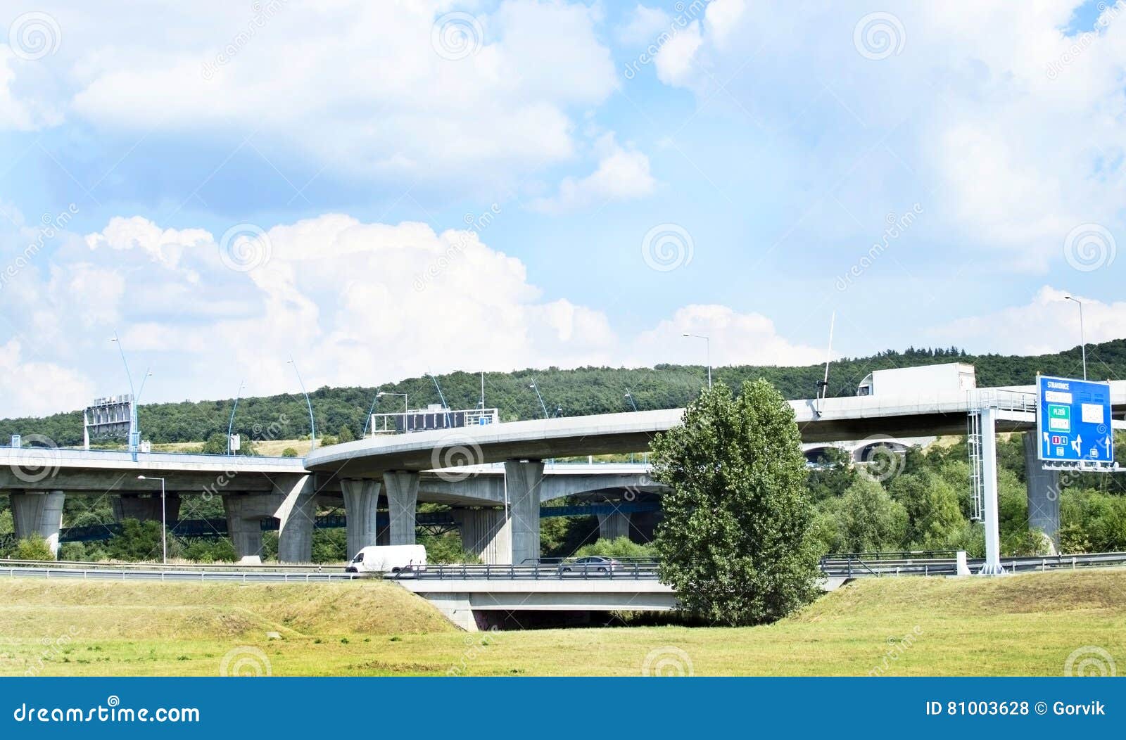 Multi-bridges with Asphalt Roads Stock Photo - Image of logistics ...
