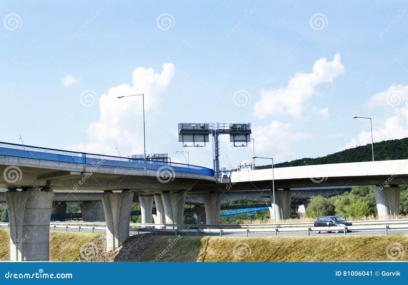Multi-bridges with Asphalt Roads Stock Image - Image of movement ...