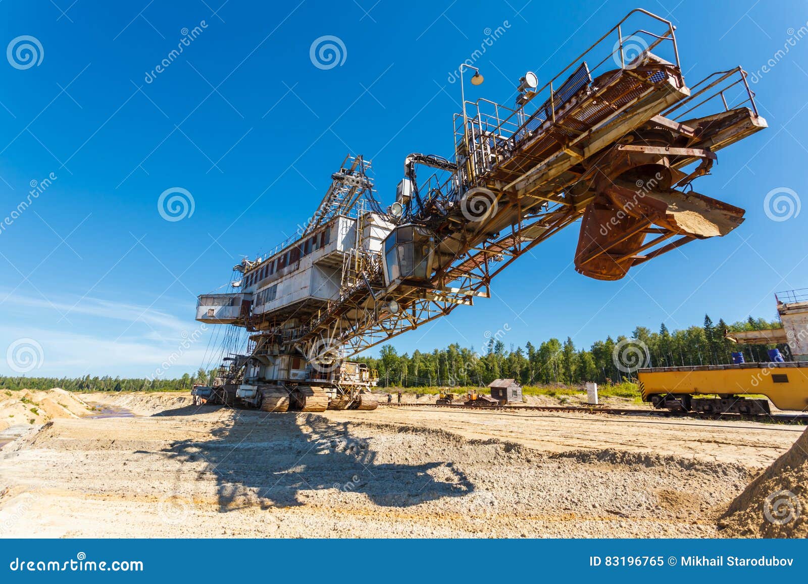 Multi Bucket Excavator, Absetzer Stock Image - Image of heavy, machine ...