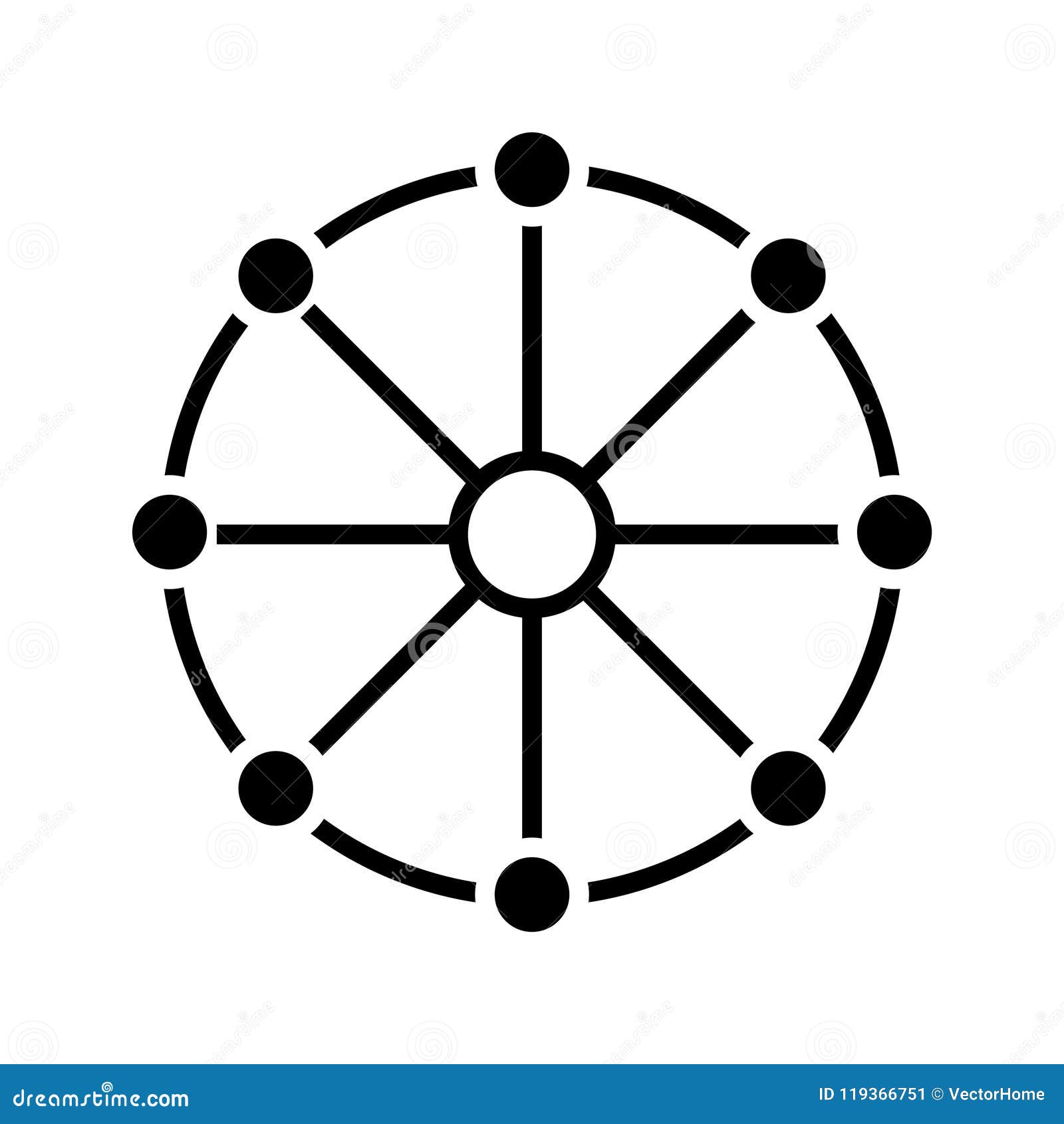 Multi Channel Icon, Vector Illustration Stock Vector - Illustration of ...