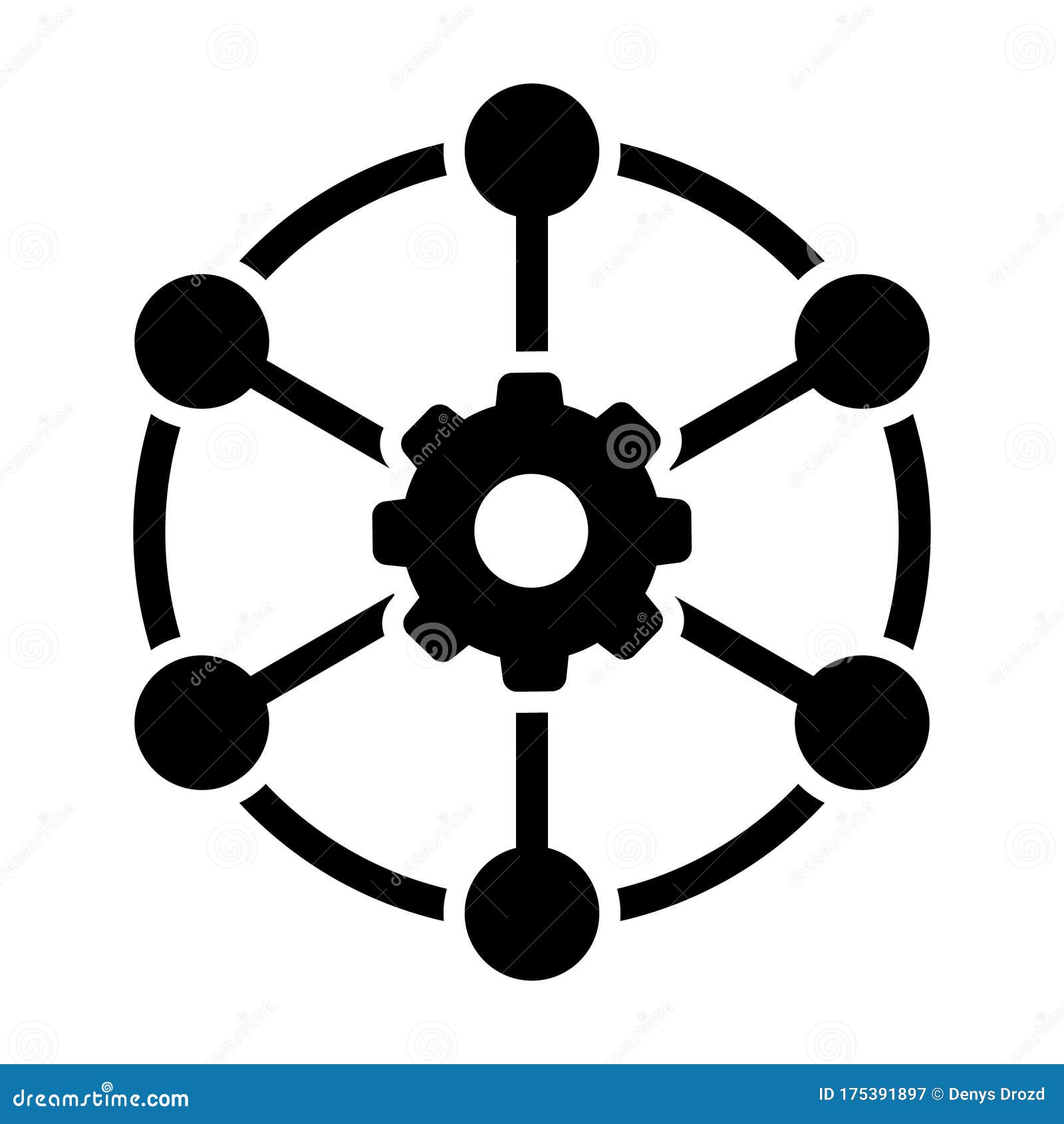 Multi Channel Vector Icon. Architecture Illustration Sign ...