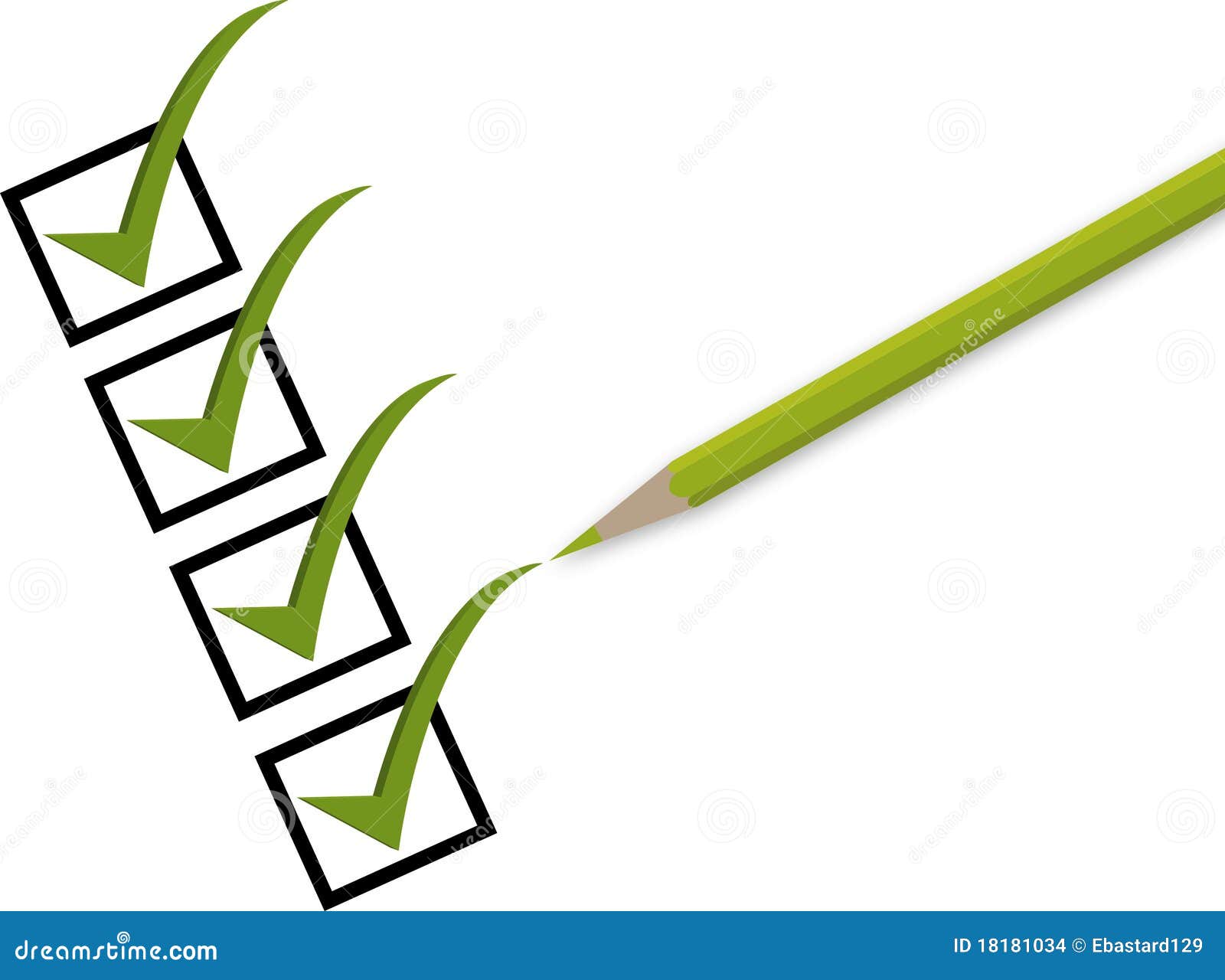Multi check stock vector. Illustration of vote, survey - 18181034