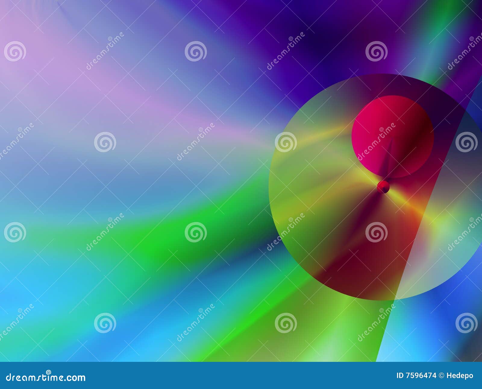 Multi Circles with Smoothly Coloured Background Stock Illustration ...