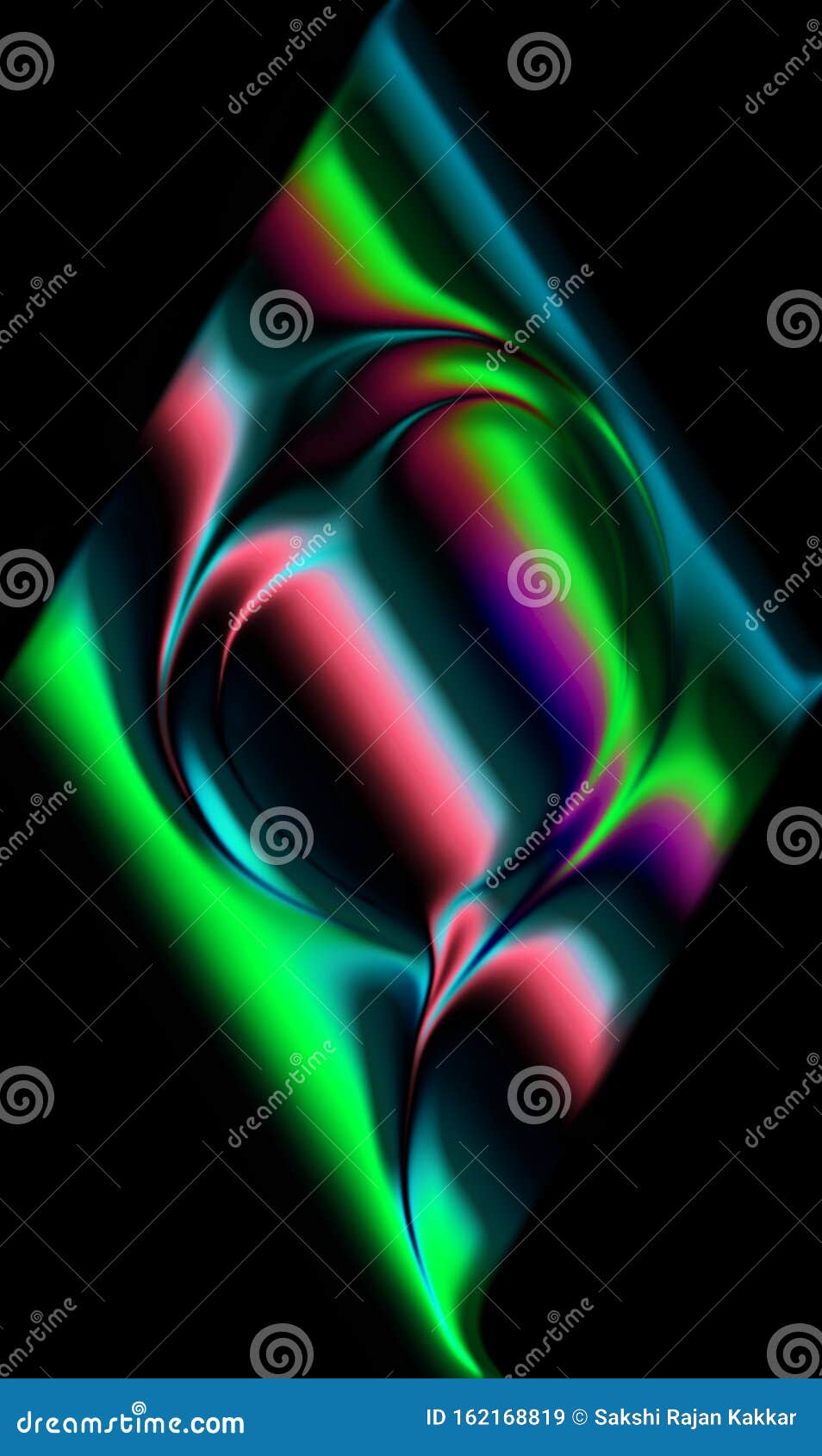 Multi Color With Lighting Effect Computer Generated Design Royalty-Free ...