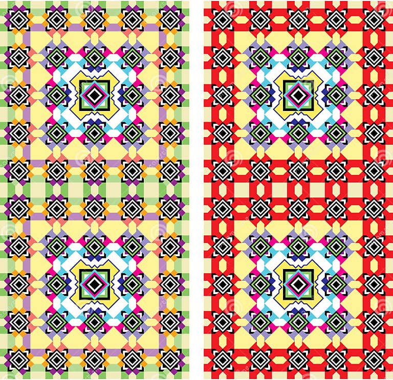 Multi-color Abstract Pattern Pallet with Squares with Different ...