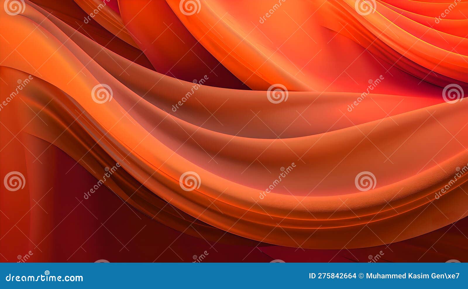 Multi Color Abstract Silk Waves Background Generative Art Stock ...