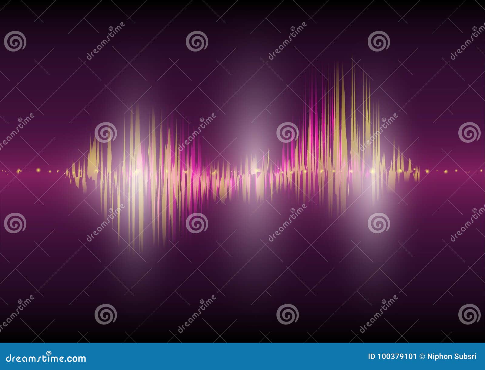 Multi Color Audio Waveform Technology Background Digital Equalizer ...