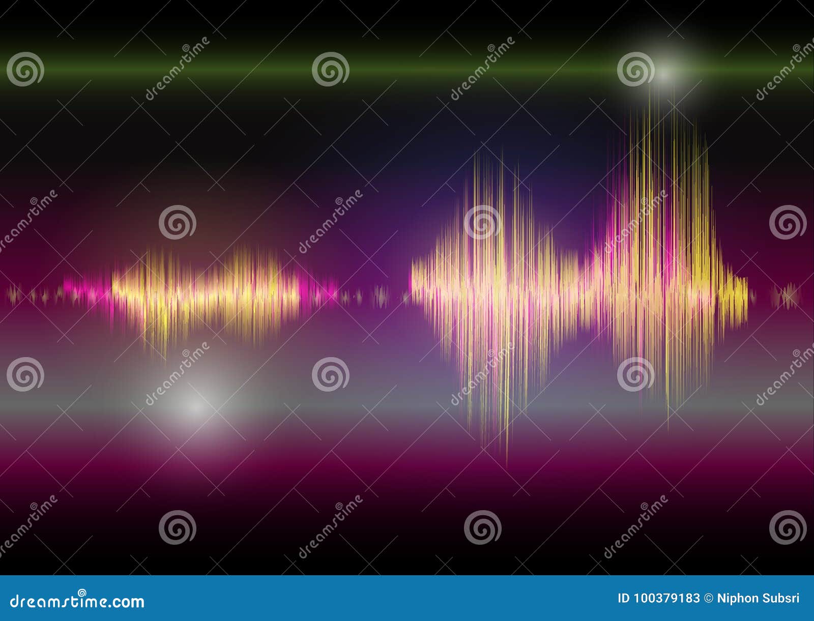 Multi Color Audio Waveform Technology Background Digital Equalizer ...