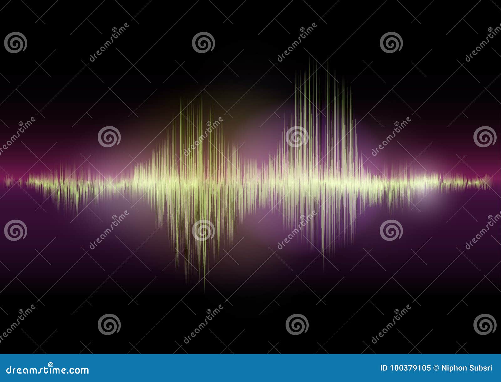 Multi Color Audio Waveform Technology Background Digital Equalizer ...