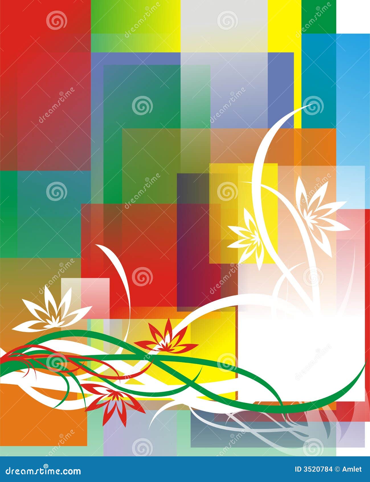 Abstract Multi Color Flowers Stock Illustrations – 7,838 Abstract Multi ...
