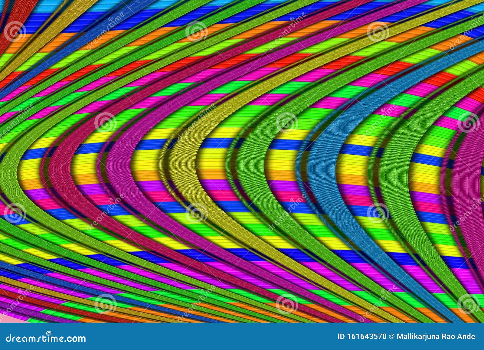 Multi-color bending lines stock illustration. Illustration of beutiful ...