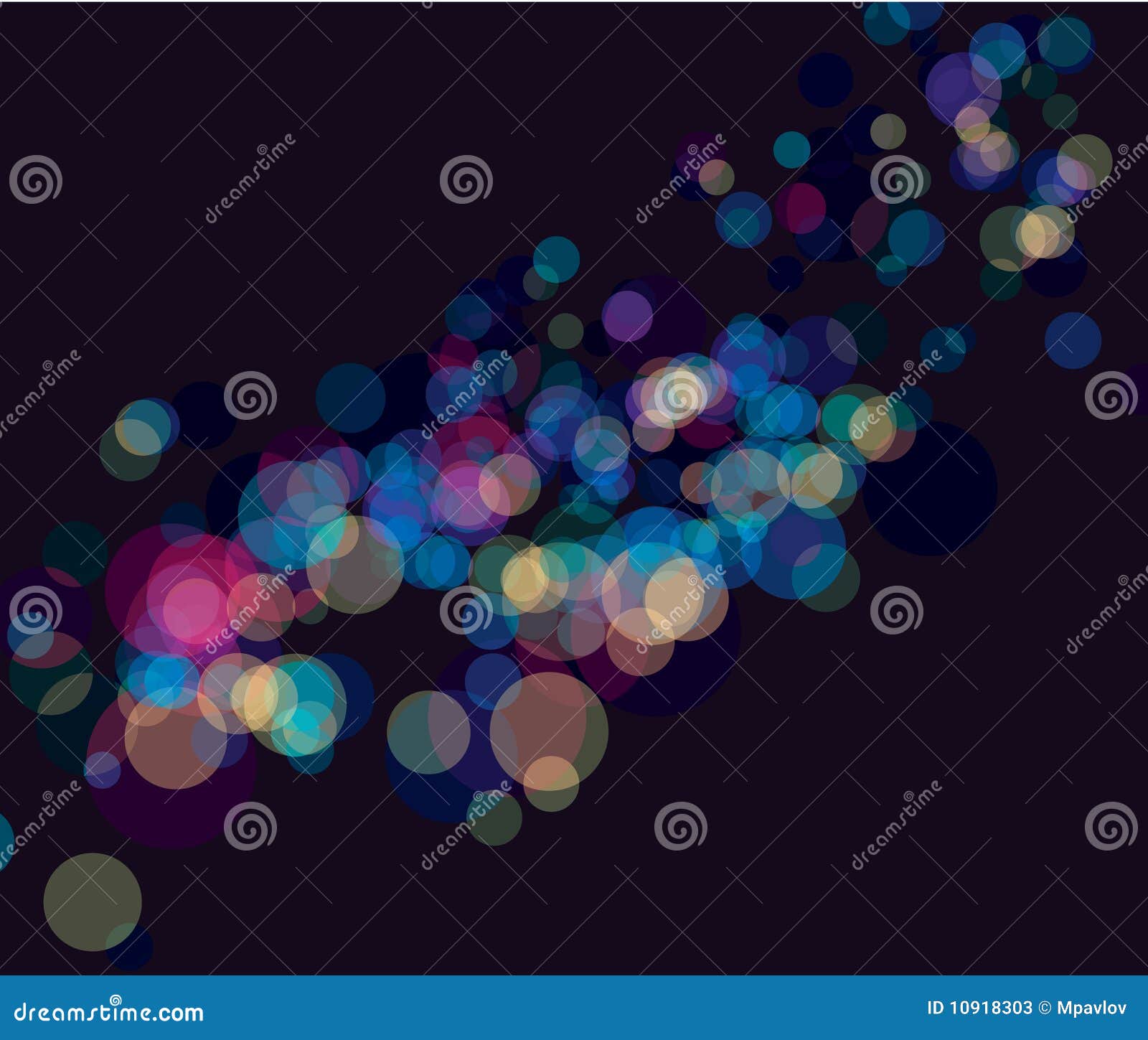 Multi Color Bokeh Lights Background Stock Vector - Illustration of ...