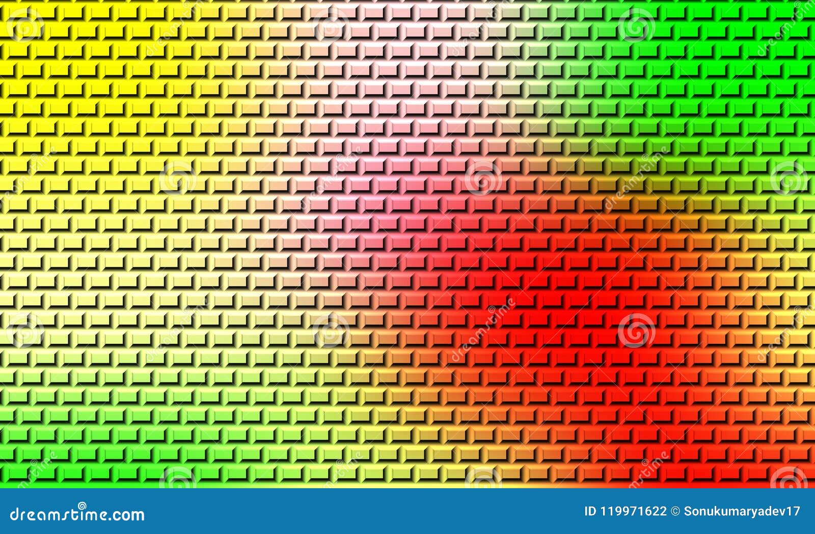 Multi Color Brick Wall 3 D Illustration Vector Color Design Stock ...