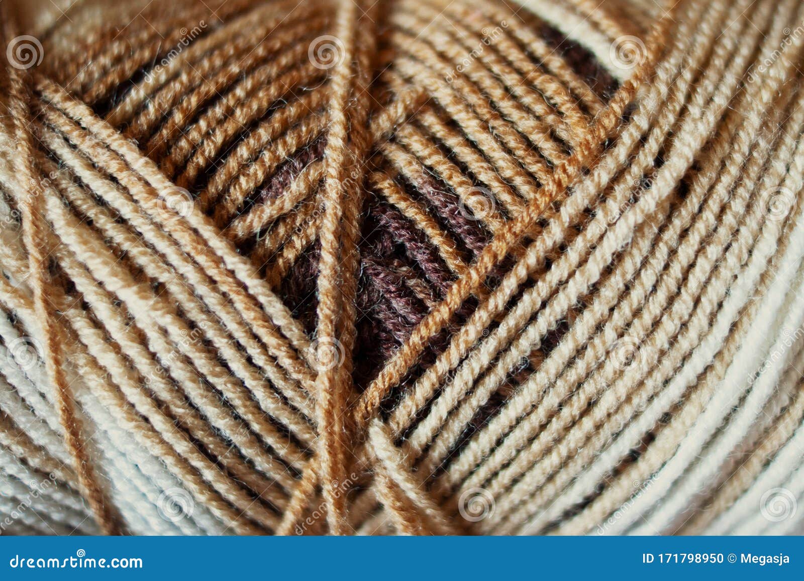 Multi Color Brown Woolen Knitting Thread Texture Stock Photo - Image of ...