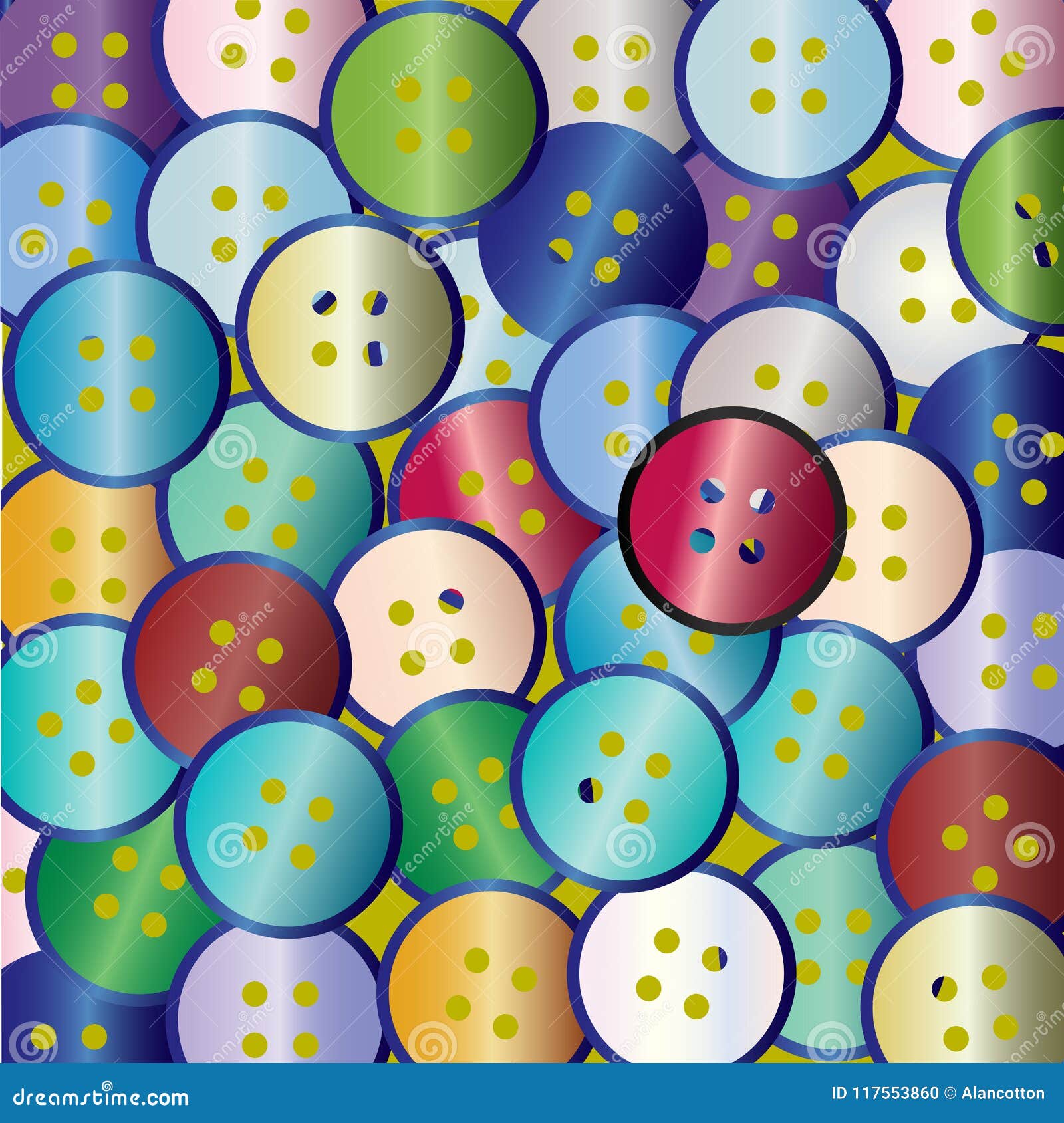 Multi Color Button Background Stock Vector - Illustration of multi ...