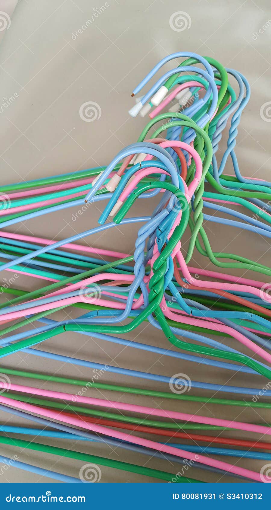 Multi Color Clothes Hanger. Stock Image - Image of clothes, hanging ...