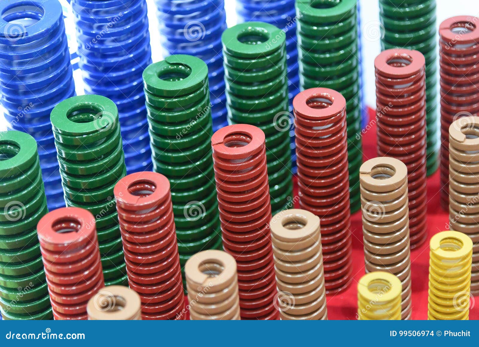 The Multi Color of Coil Spring Stock Photo - Image of instrument ...